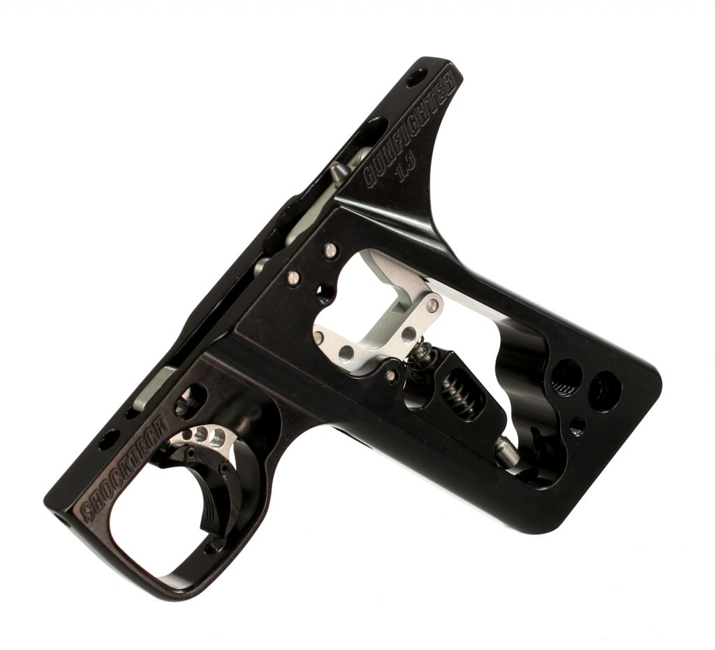 SHOCKTECH GUNFIGHTER 1.5 AUTOCOCKER FRAME BLACK PAINTBALL – MASTERSCONI